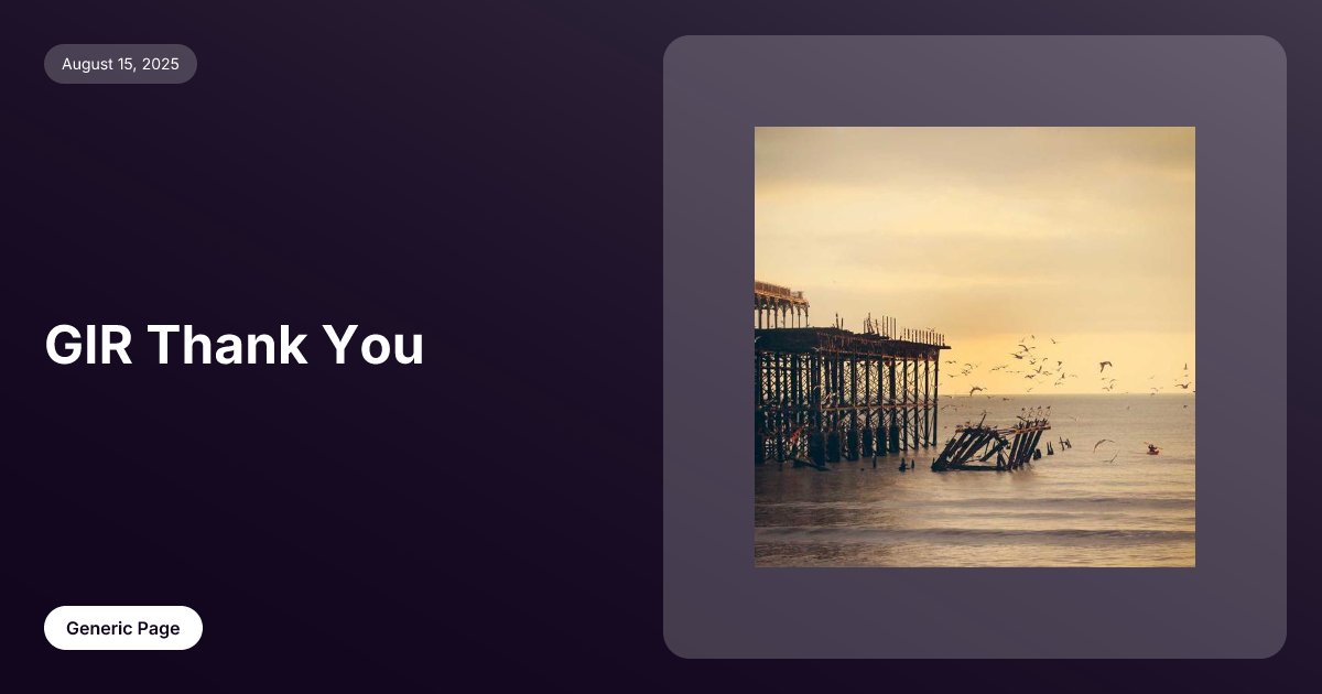 GIR Thank You | Intel 471